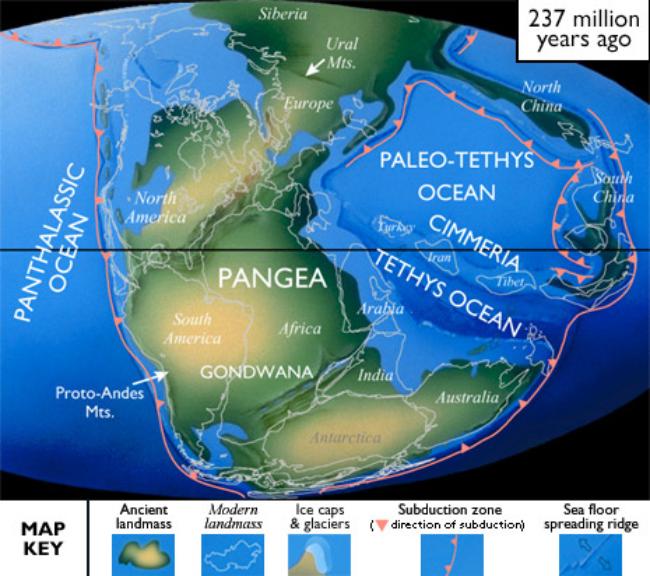 Pangaea Physical Map